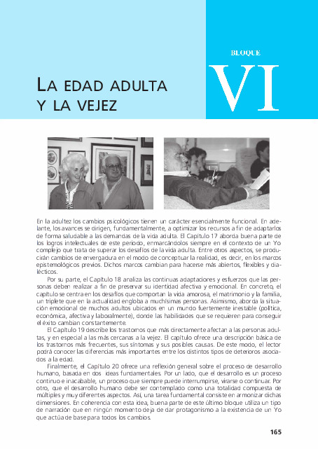 La edad adulta y la vejez · Biblioteca Virtual - CCH