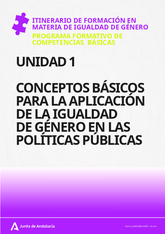 Conceptos básicos para la aplicación de la igualdad de género en las políticas públicas ...